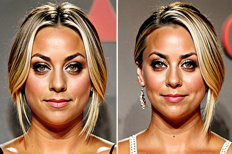 Kaley Cuoco Nose Job Before And After