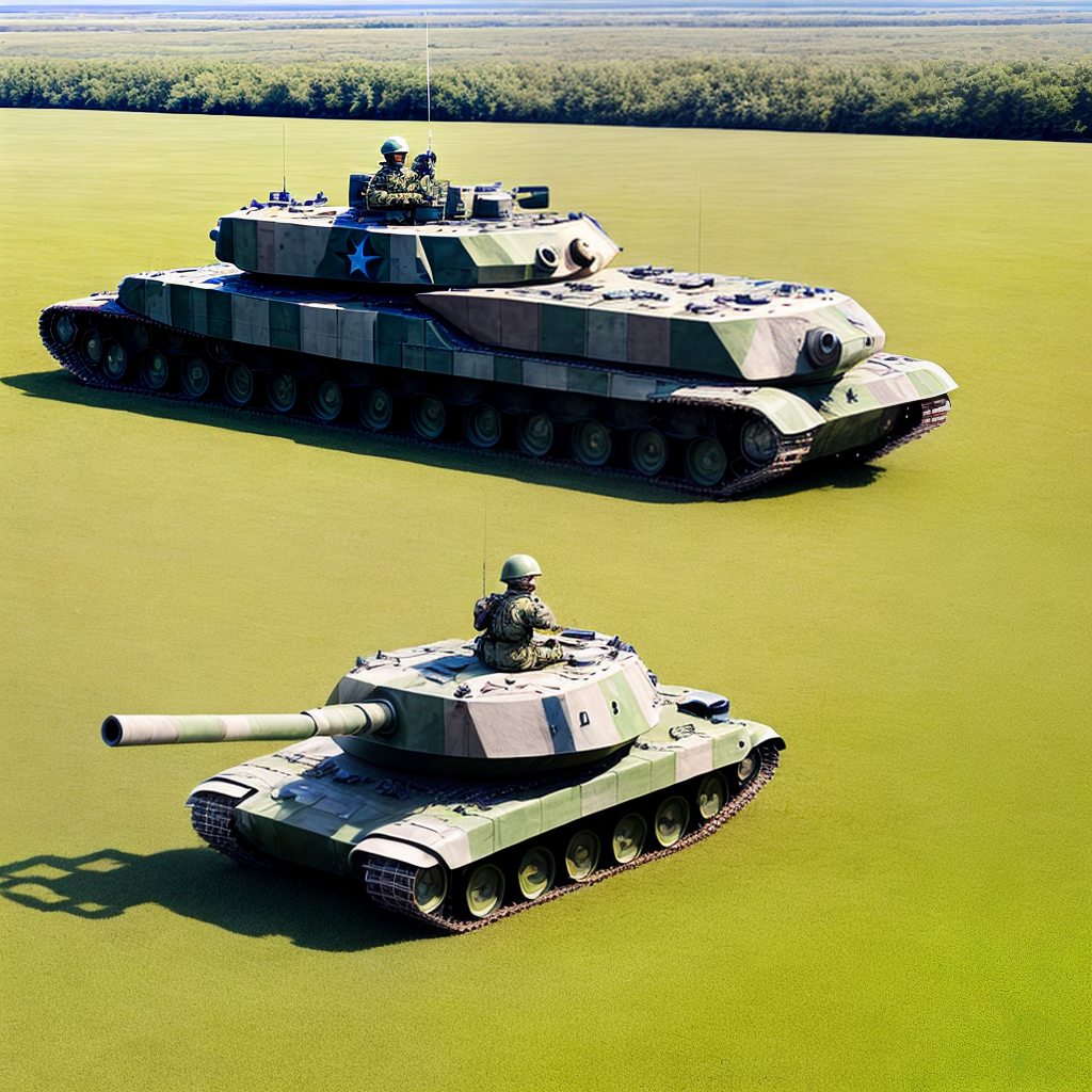 leopard c1 tank in a field