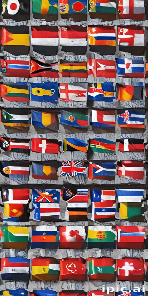 A Colorful Display of International Flags Representing Diverse Cultures ...