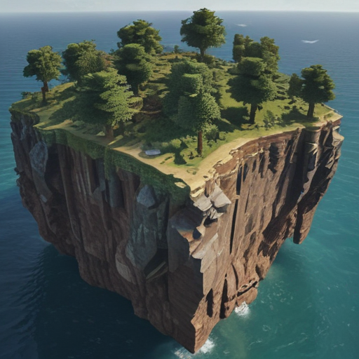 realistic minecraft end island