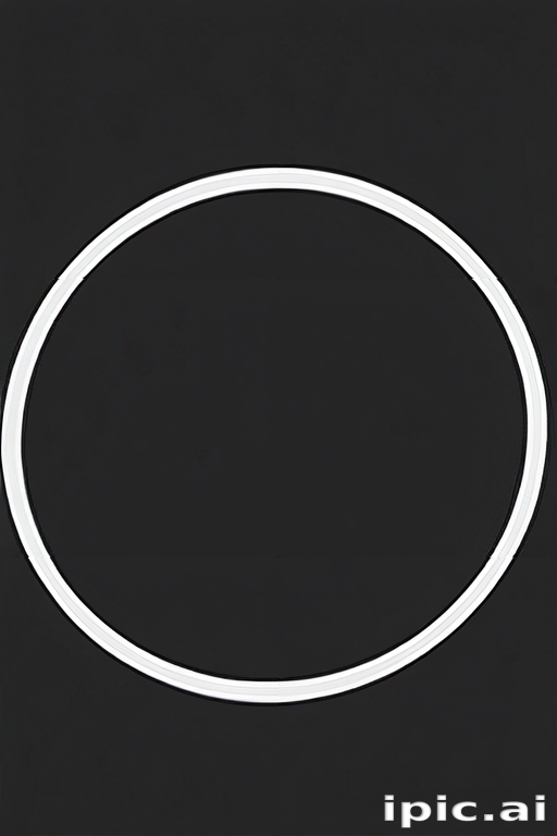 A Bright Circular Light Ring Illuminating a Dark Background in Contrast.