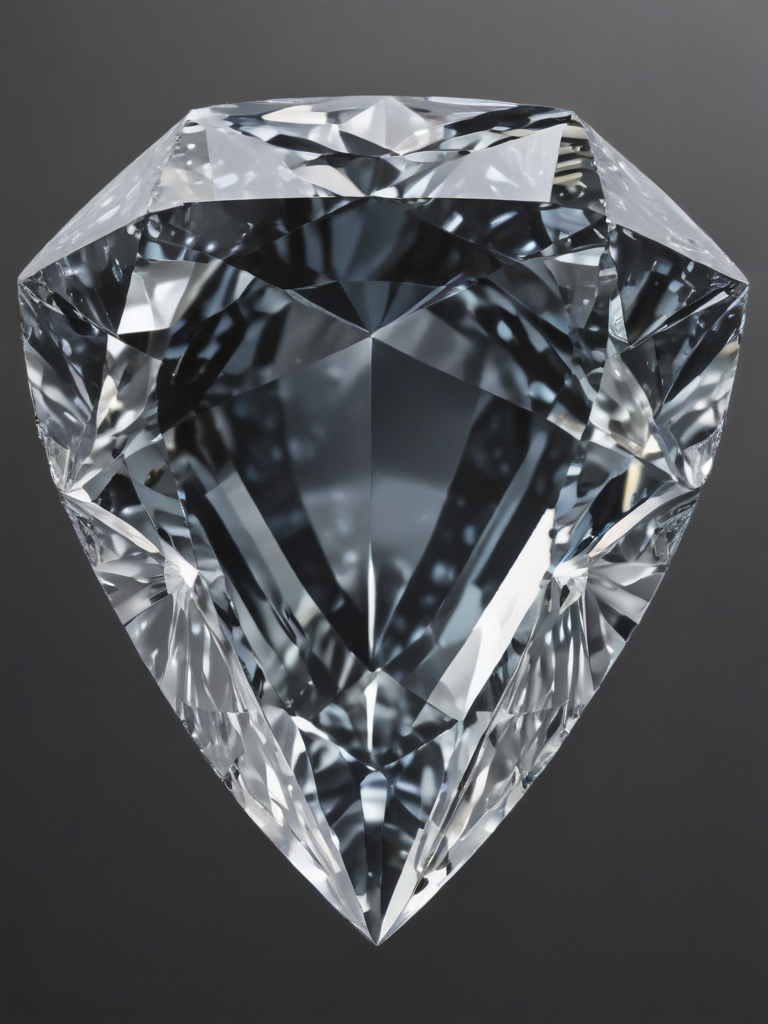 A Stunning Close-Up of a Brilliantly Cut Diamond with Sparkling Facets
