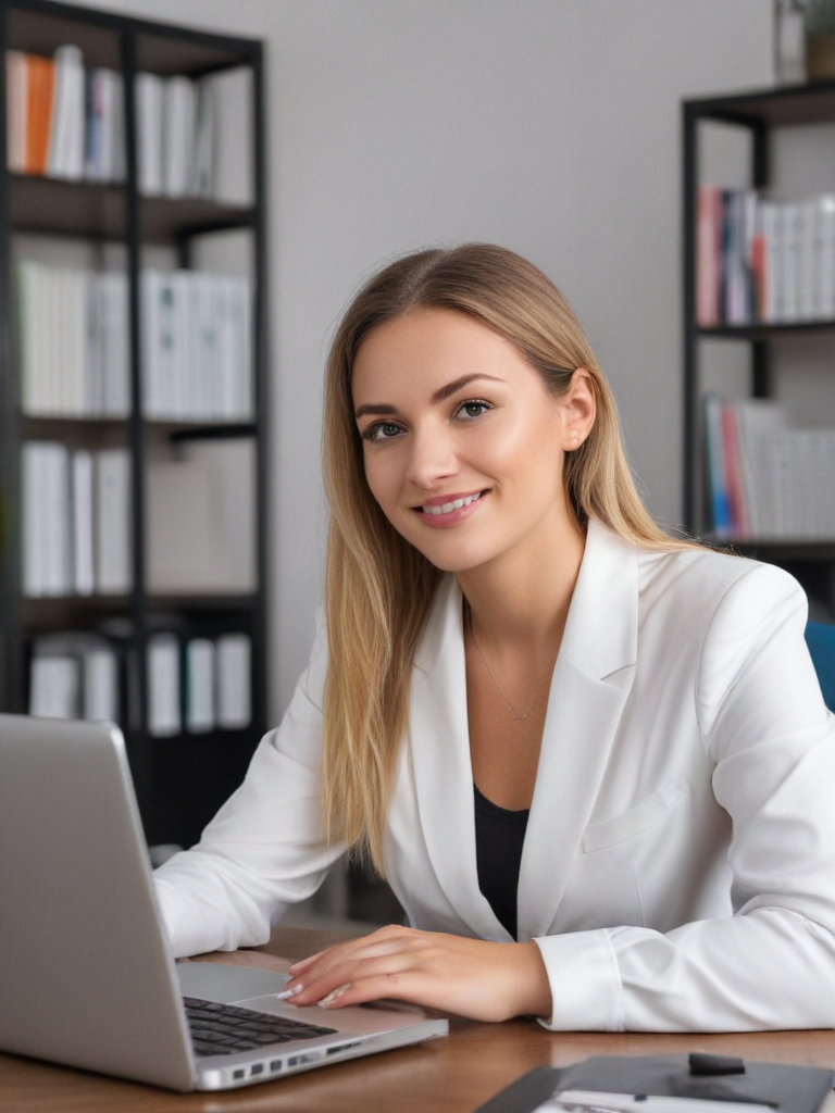 Internet sales director working in office