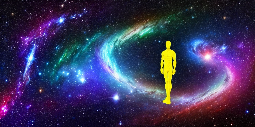 cosmic human figure