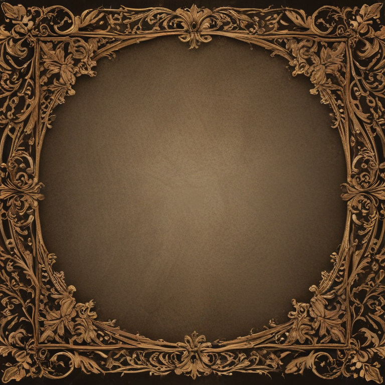 Elegant Ornate Frame Design Featuring Intricate Floral Patterns and ...