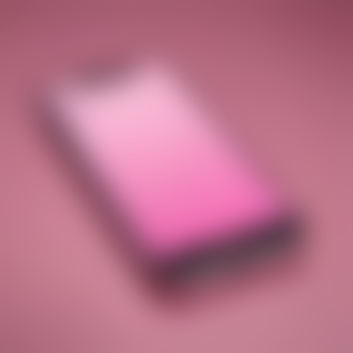 Stylish Smartphone with a Vibrant Pink Gradient Background Displaying ...