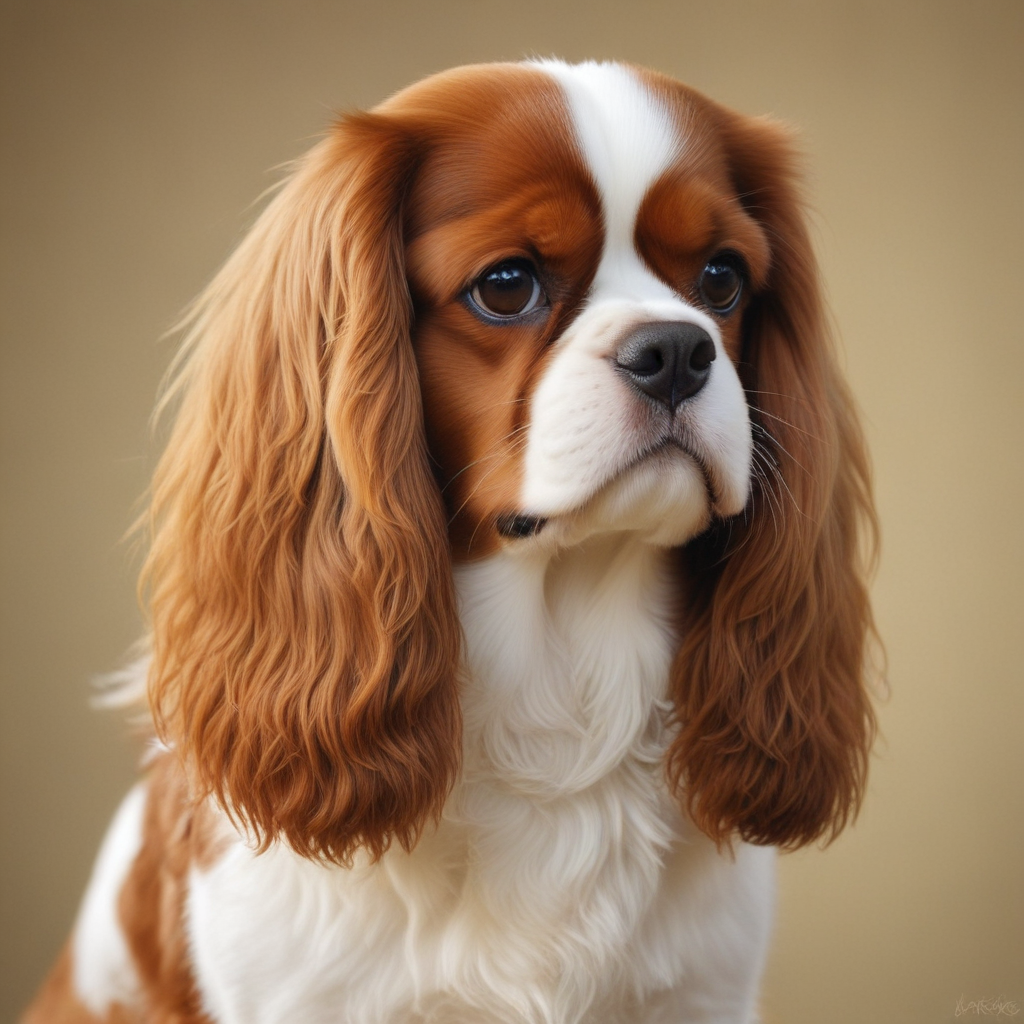 A Beautiful Cavalier King Charles Spaniel with Soft, Fluffy Fur and ...