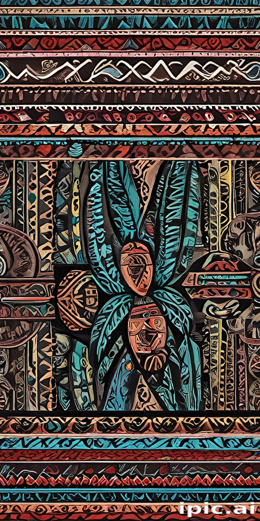 Intricate Tribal Patterns and Colorful Designs Celebrating Cultural ...