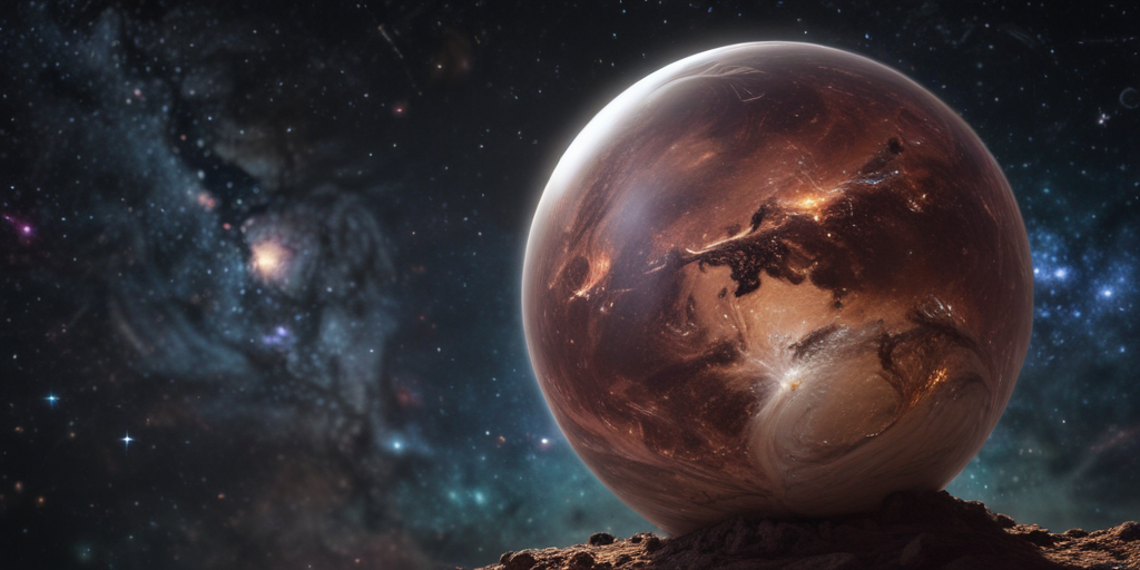 Cosmic Sphere Reflecting the Mysteries of the Universe Beyond Earth