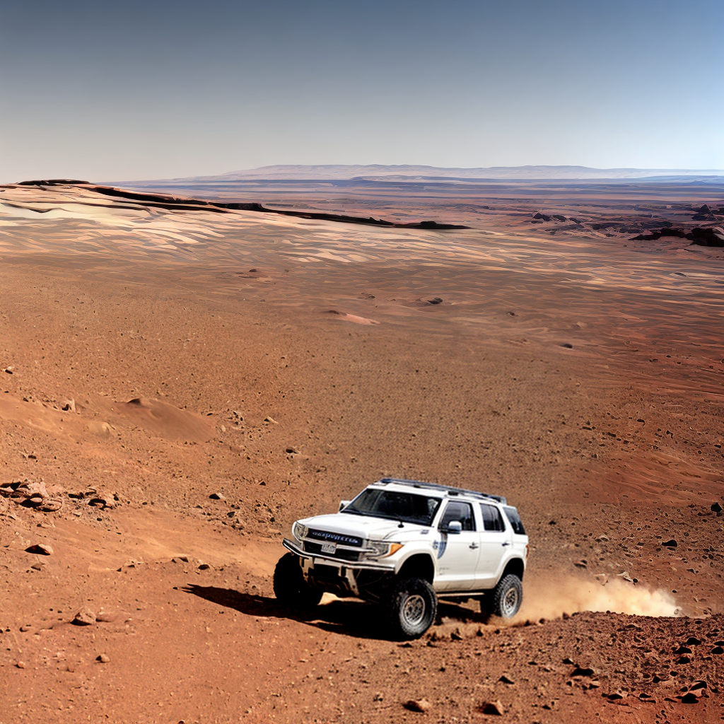 car on mars