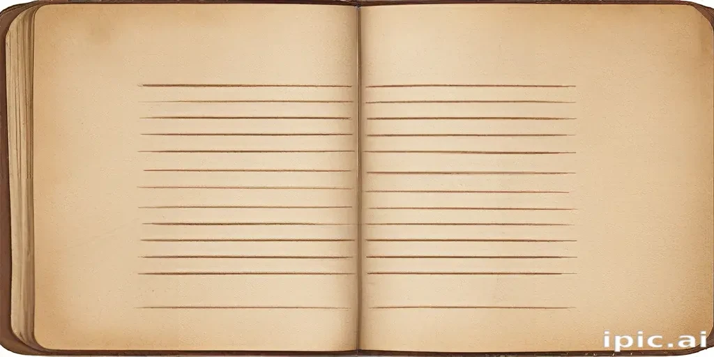 An Open Blank Journal Ready for Your Thoughts and Creative Ideas
