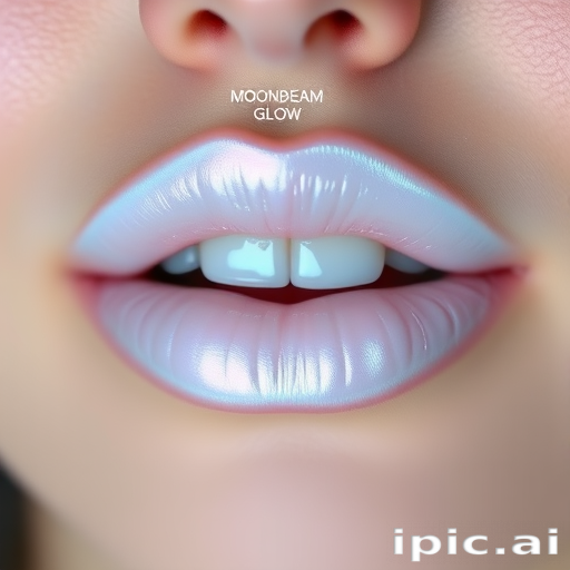Radiant and Iridescent Lips with a Beautiful Moonbeam Glow Effect