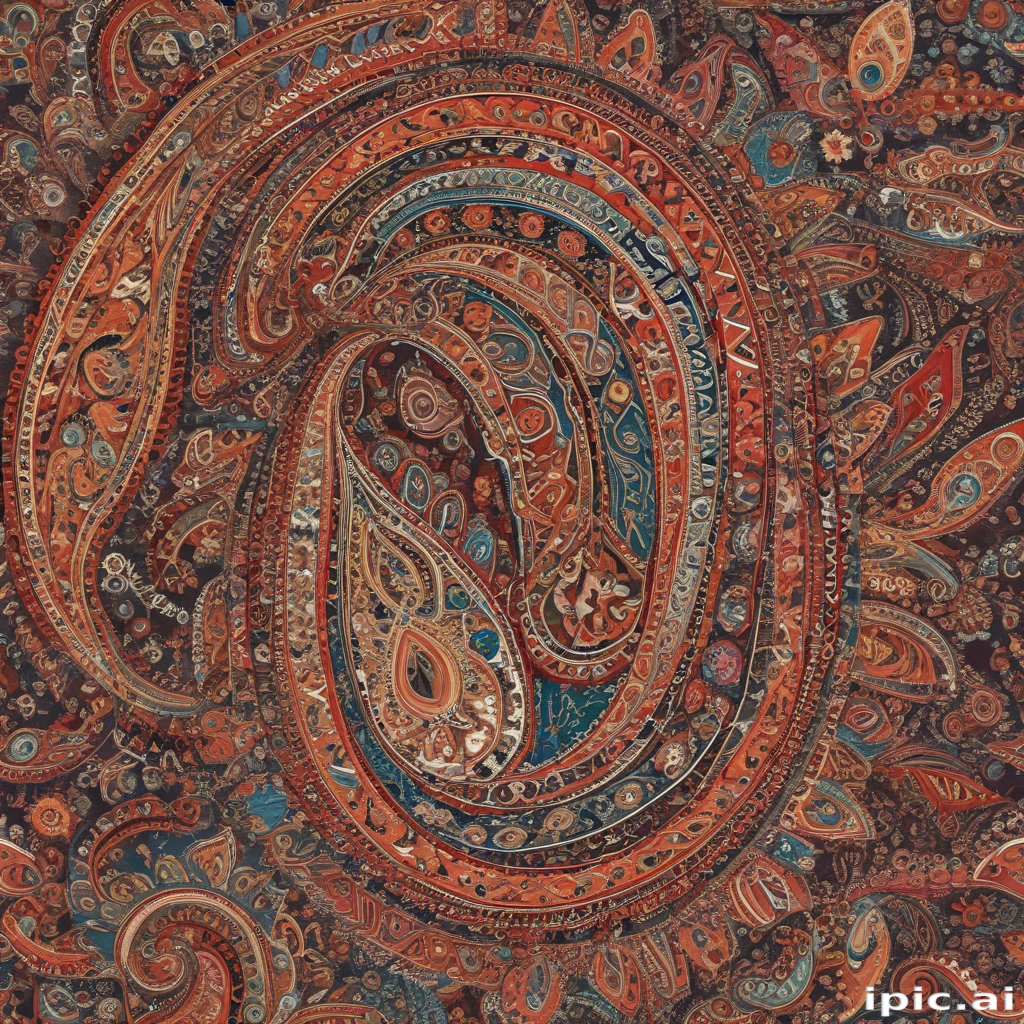 Intricate and Colorful Swirling Patterns Inspired by Traditional ...