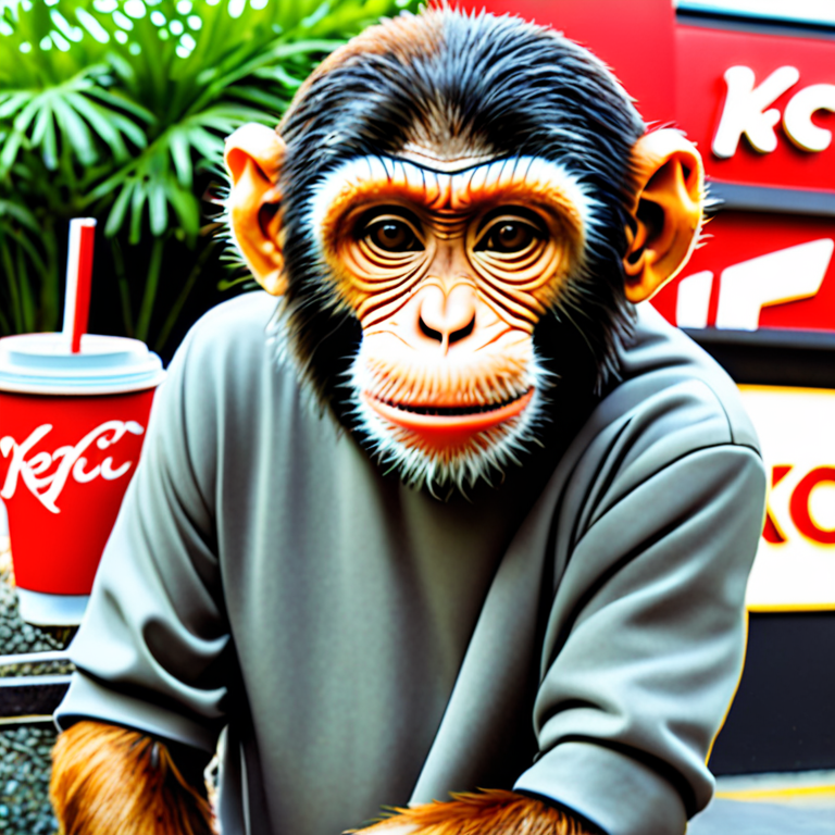 20 monkeys at KFC