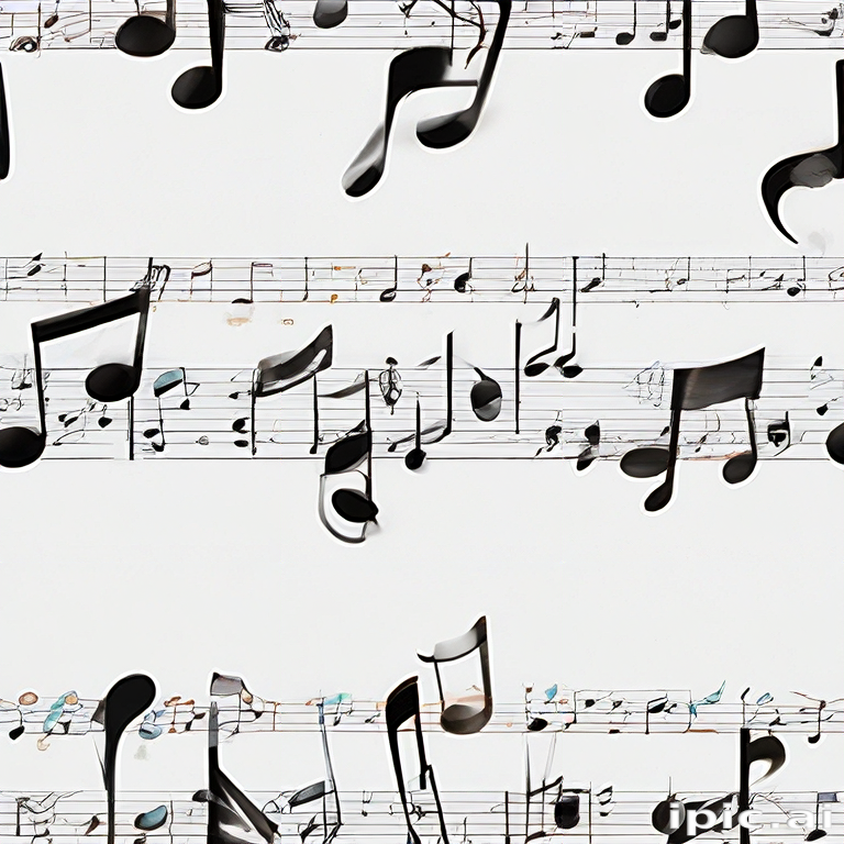 Melodic Harmony: A Beautiful Arrangement of Musical Notes on Sheet Music