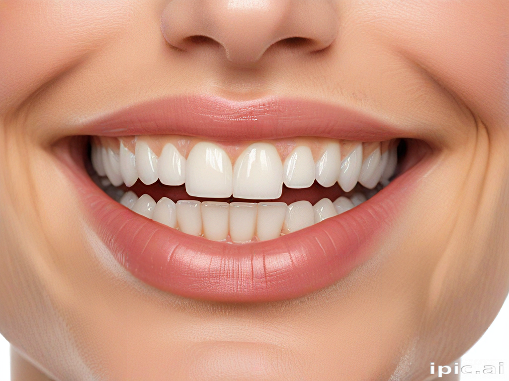 A Bright, Radiant Smile Showcasing Perfectly White and Healthy Teeth.