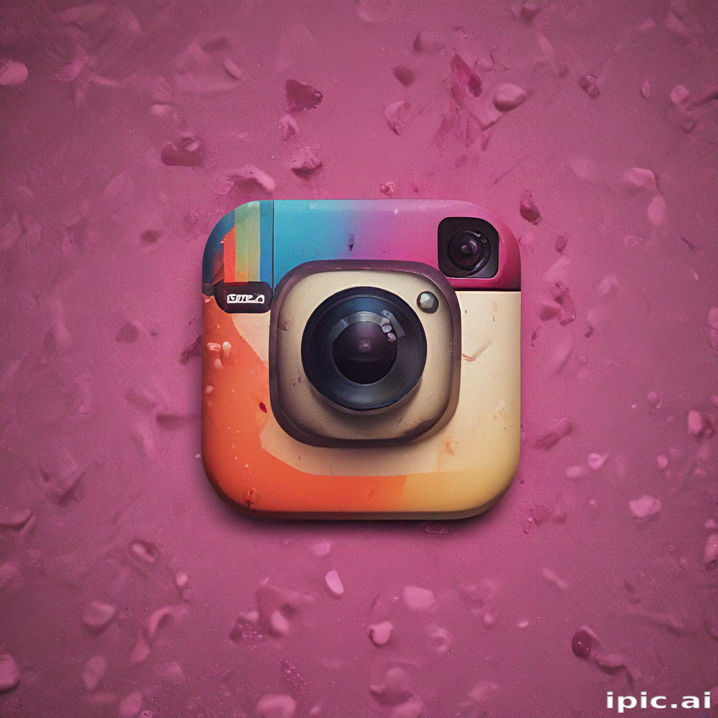 Colorful and Artistic Representation of the Iconic Instagram Logo Design