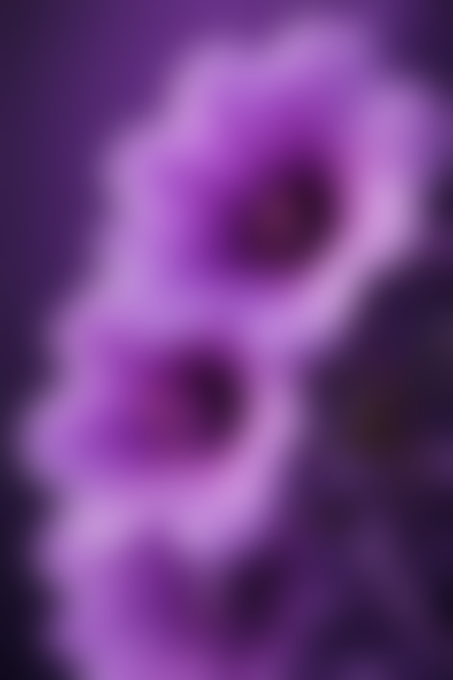 Abstract Close-Up of Vibrant Purple Shapes Against a Dark Background