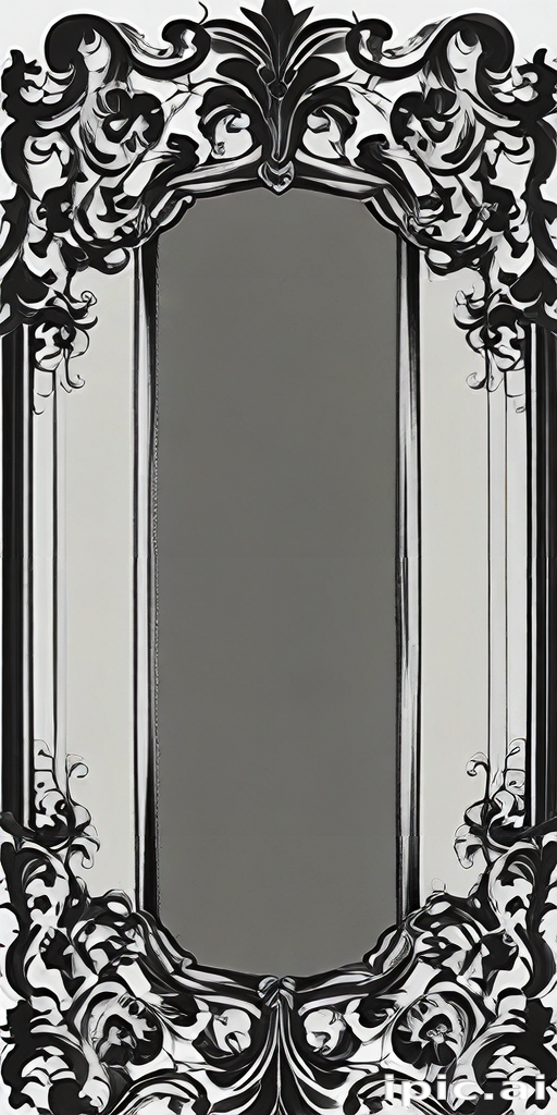 Elegant Ornate Mirror Frame Reflecting a Classic and Timeless Design