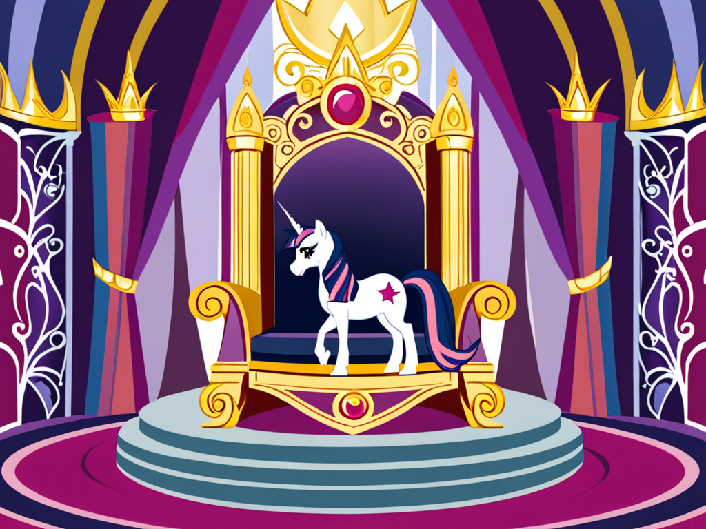 mlp pony alicorn twilight sparkel princess crown canterlot throne room