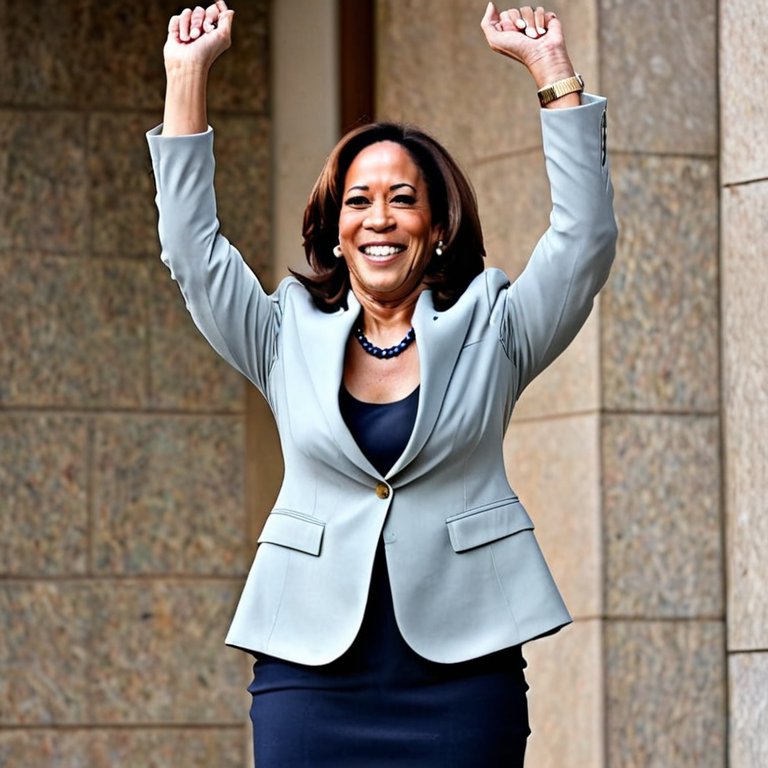 Kamala Harris underarms armpit arms up