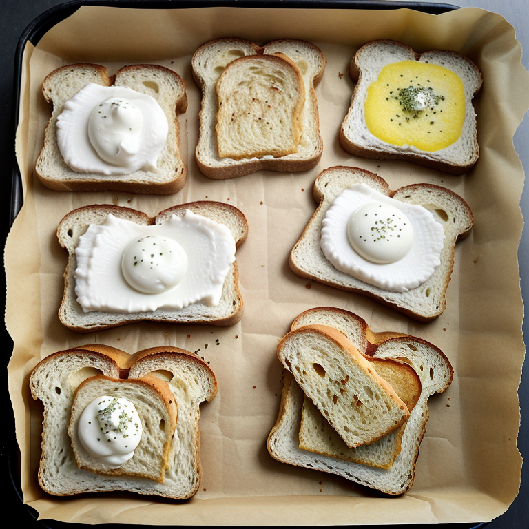 Creative Breakfast Arrangement Featuring Toast with Poached Eggs and ...