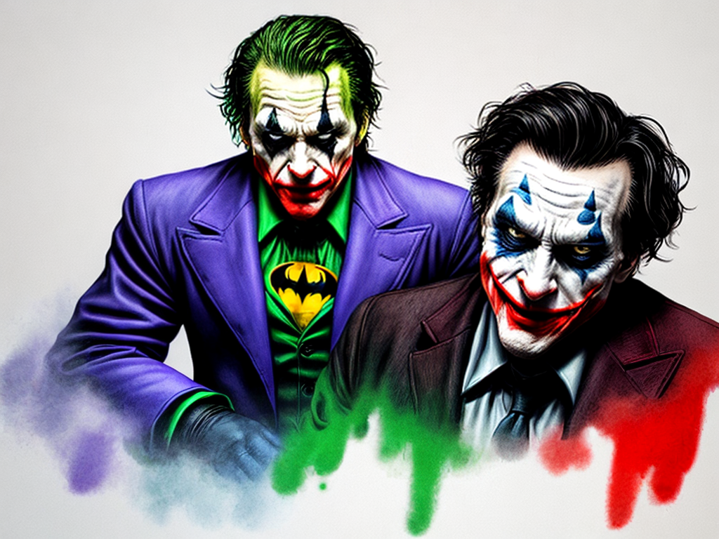 joker attacking batman