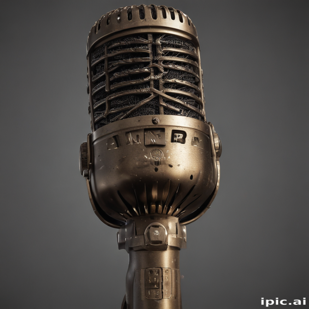 Vintage Microphone Design: A Classic Piece of Audio History in Focus