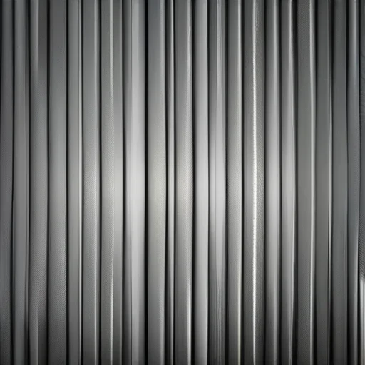 Abstract Metallic Texture Featuring Vertical Stripes in Shades of Silver