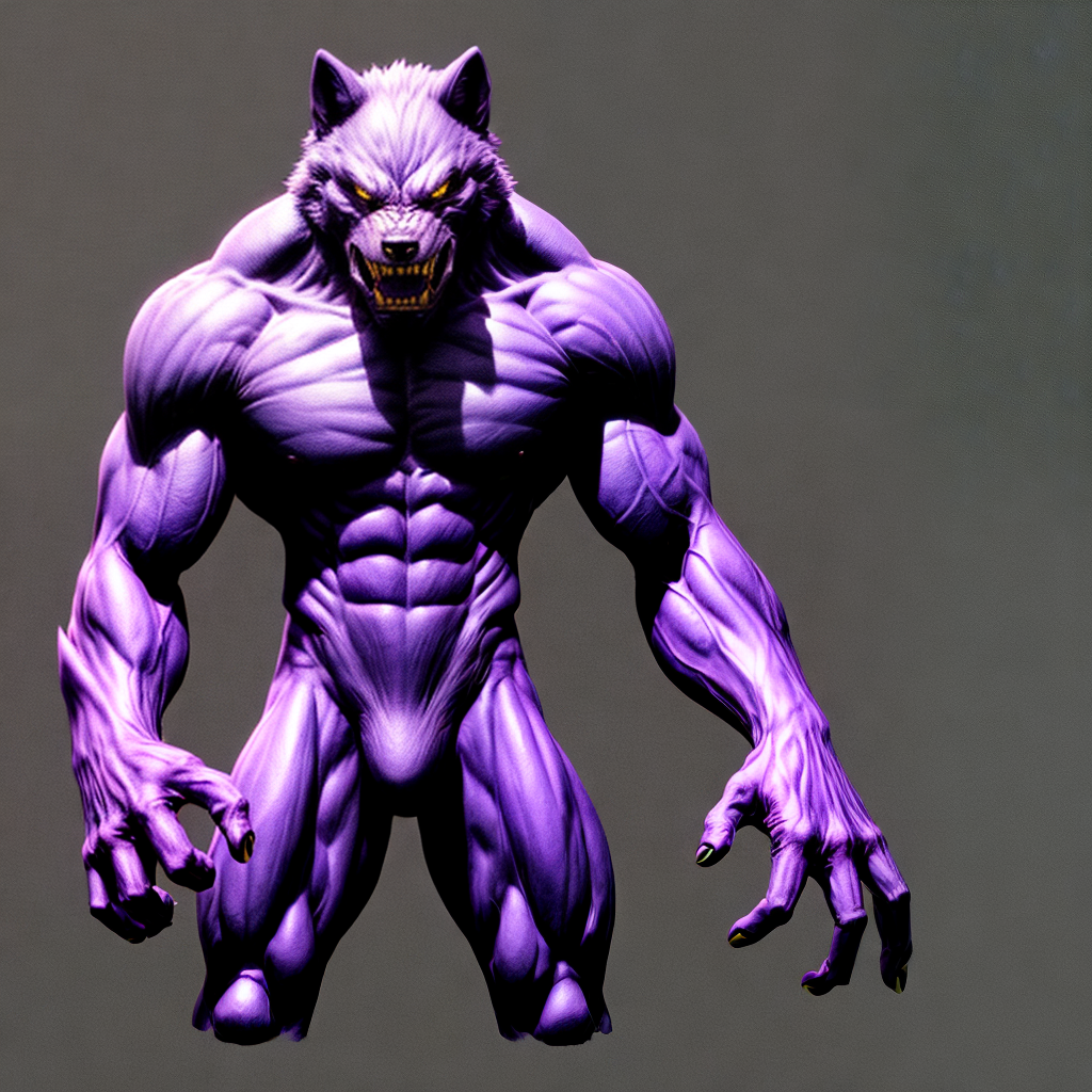 Purple strog werewolf