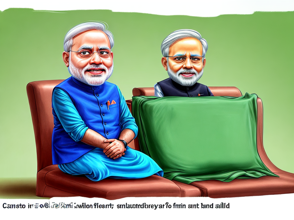 cartoon of modi ji
