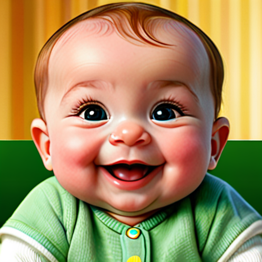 animated baby smilling