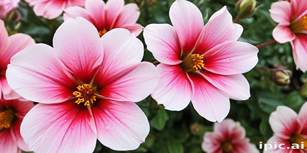 A Beautiful Close-Up of Vibrant Pink Flowers in Full Bloom.