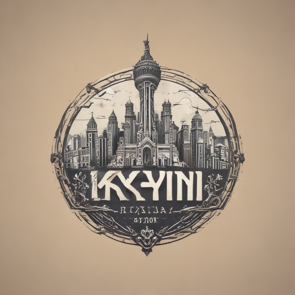 Create modern logo for Kyiv City with the most popular monument of it