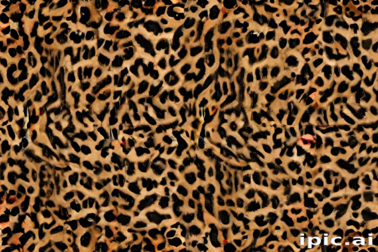 Vibrant Leopard Print Pattern Perfect for Fashion and Home Decor Projects