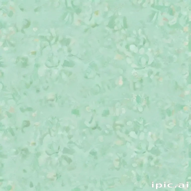 A Soft Mint Green Background with Delicate Floral Patterns and Textures