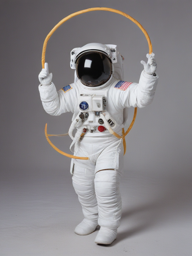 astronaut hoola hooping