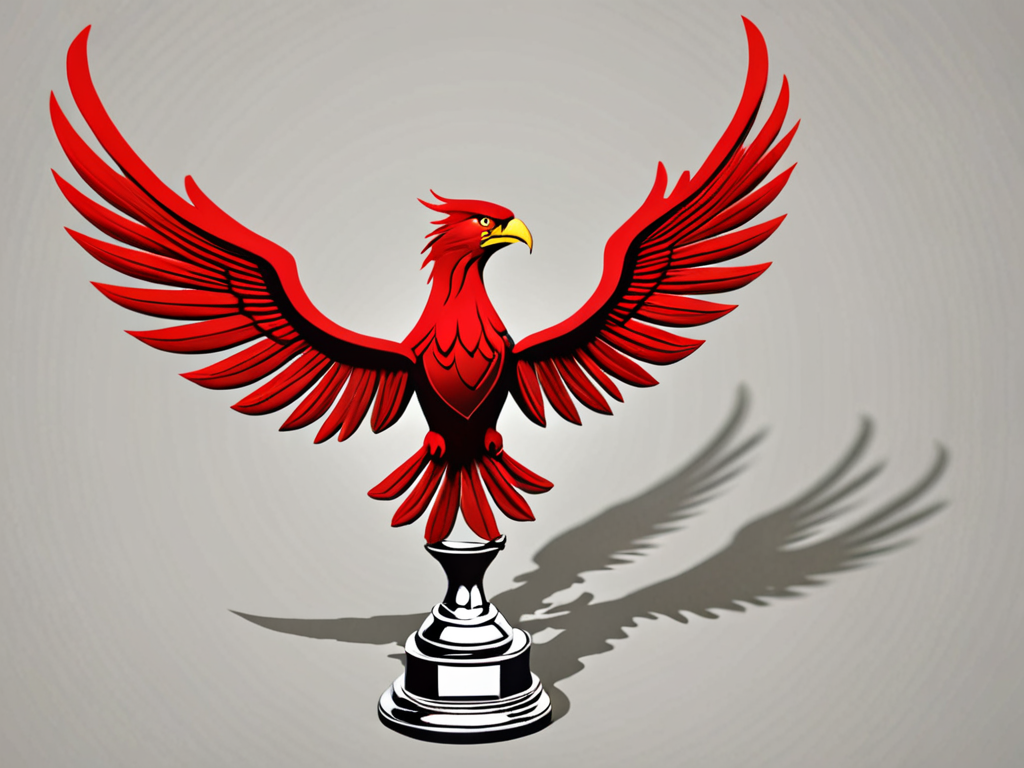 simple draw red fenix trophy