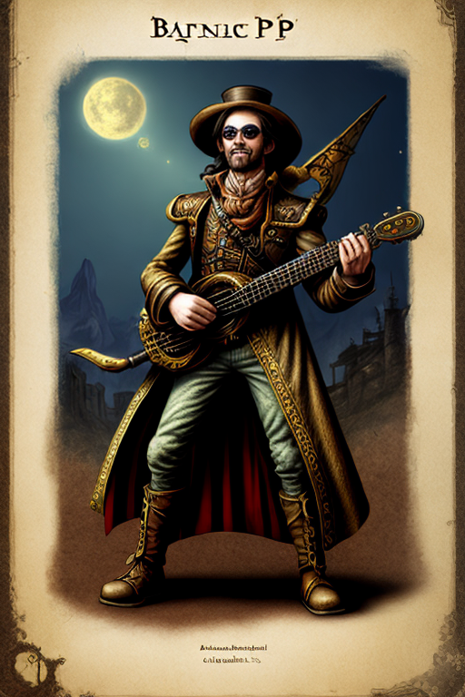 Steampunk bard rpg