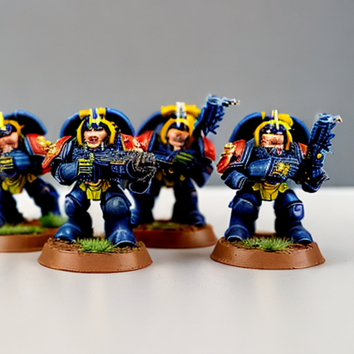 Warhammer 40k Space marine Penguin faction, painting
