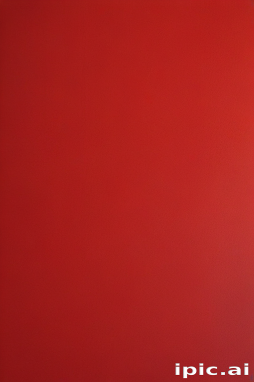 Vibrant Solid Red Background with a Smooth and Even Texture.