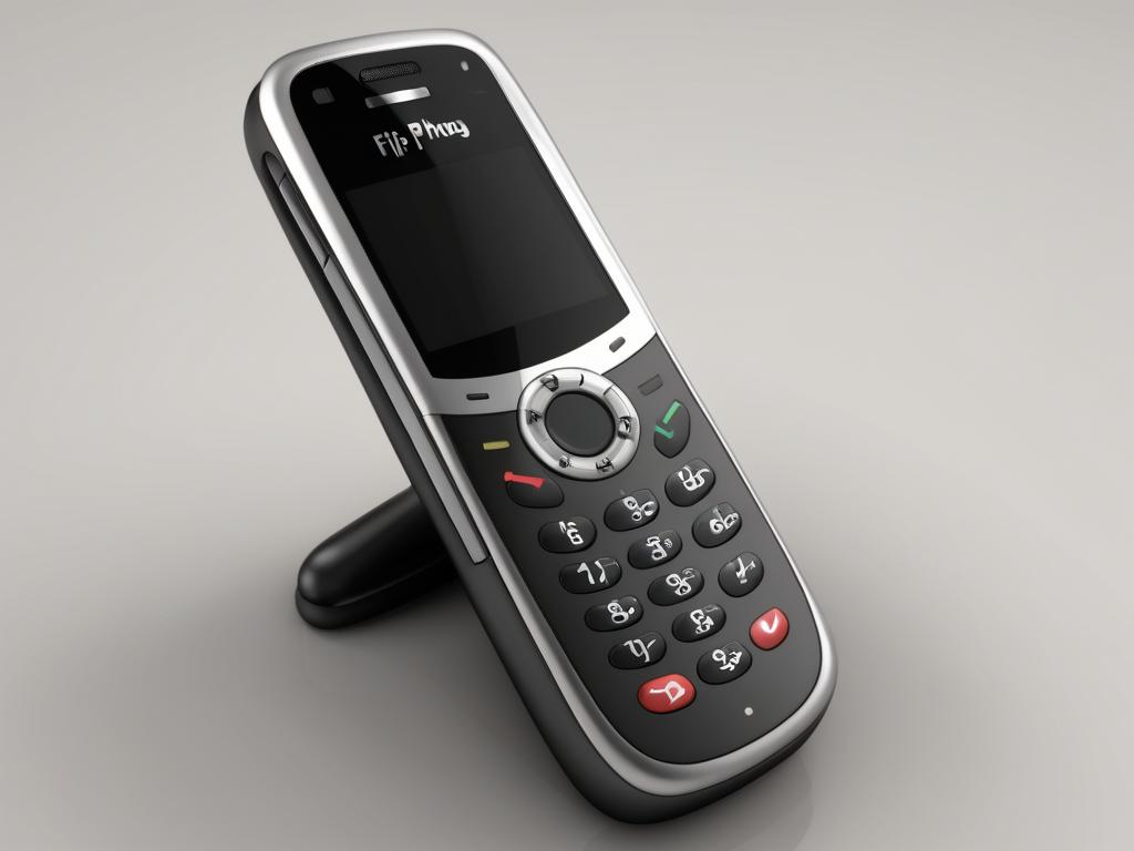 A Classic Flip Phone Design Showcasing Simple Features and Functionality.