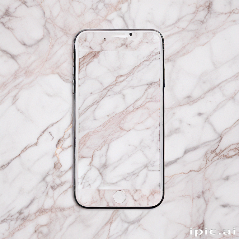 Elegant Smartphone Design on a Luxurious Marble Background with Subtle ...