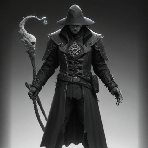 black and white warlock