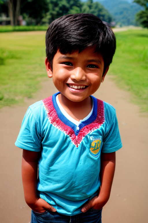 Create nepali kids with beautyful smile