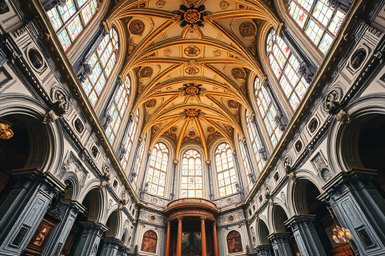 Stunning Architectural Beauty of an Ornate Cathedral Interior with ...