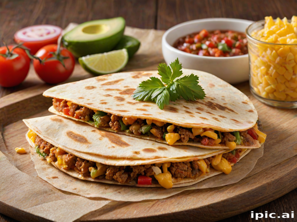 Deliciously Loaded Tacos with Fresh Ingredients and Flavorful Sides on ...