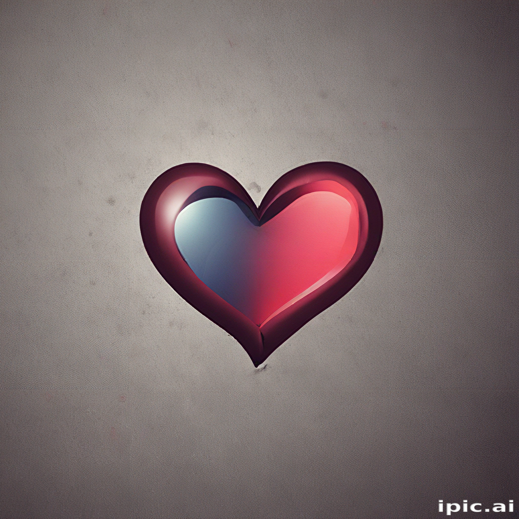 A Vibrant Heart Symbol Representing Love and Affection in Art.