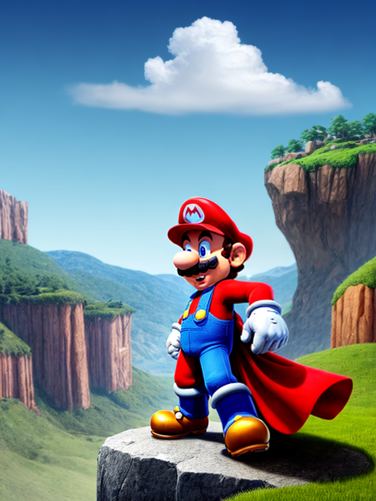 futuristic super mario with ancient armor as wallpaper with the ...
