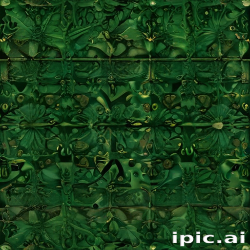 Abstract Green Texture with Intricate Patterns and Organic Shapes ...